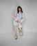 Peach Collage Button Up, M – turningtidesnyc