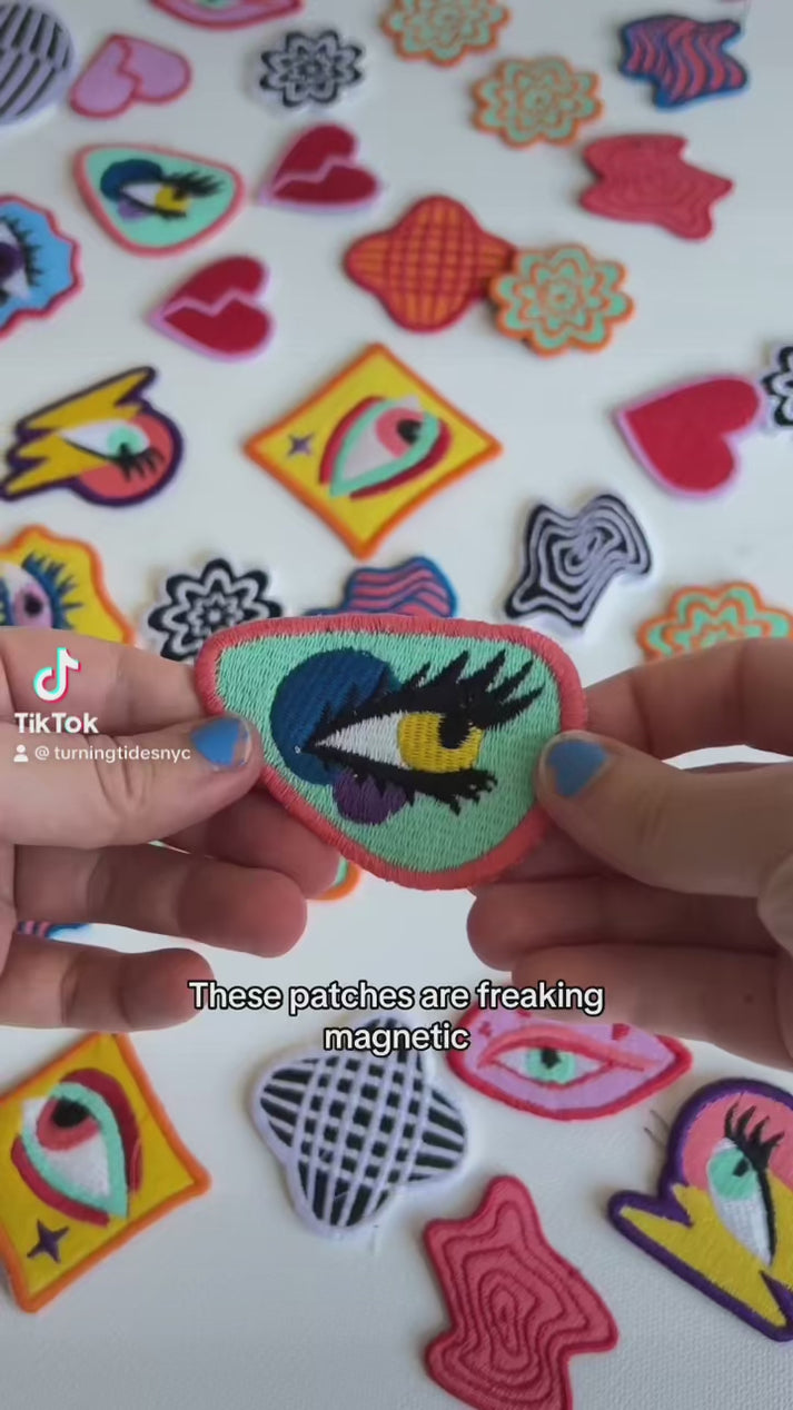 Circle Embroidered Patch – turningtidesnyc